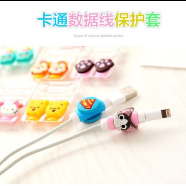 CARTOON CABLE PROTECTOR (2 SIDED FACE ) | Shopee Malaysia