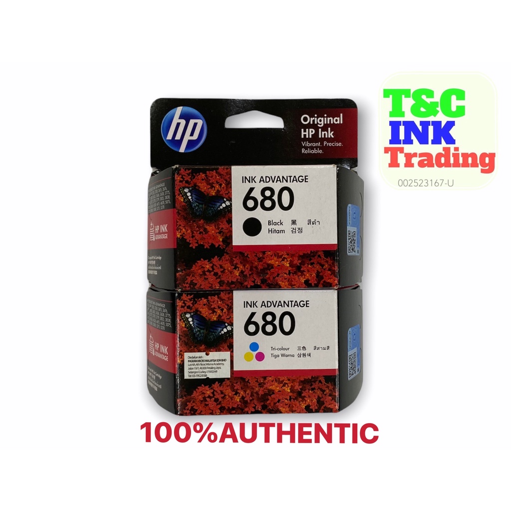 Original HP 680 Ink Cartridges *READY STOCK* | Shopee Malaysia