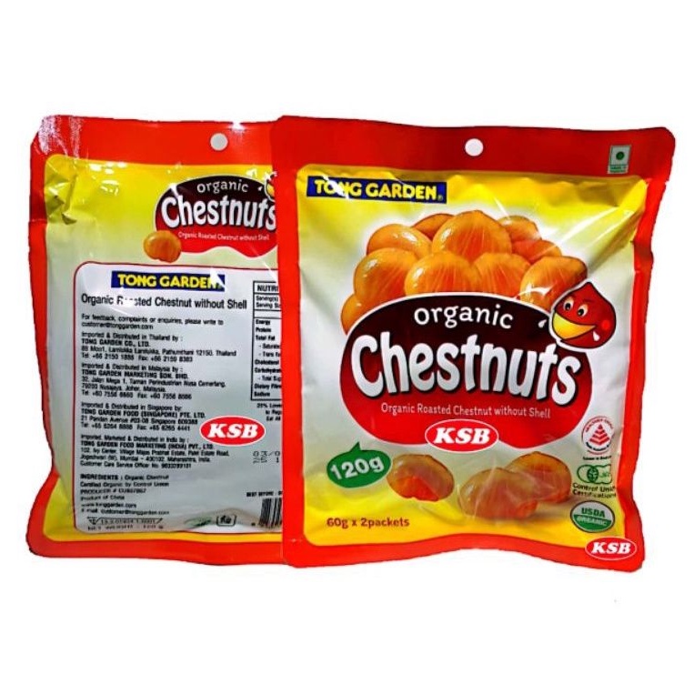 【120g】 Tong Garden Organic Chestnuts Without Shell 栗子 | Shopee Malaysia