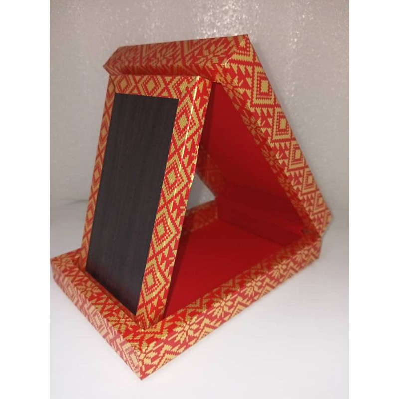 Souvenir Wood Plaq (plak kayu) corak songket | Shopee Malaysia