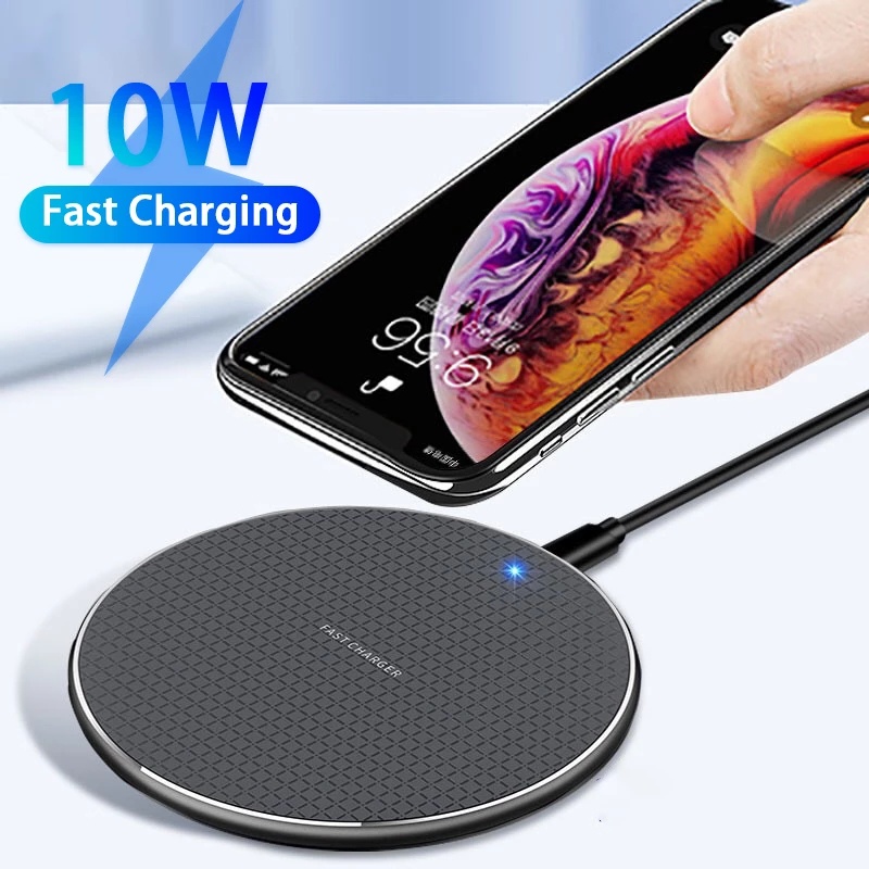 10W Qi Quick Wireless Charger For Phone 13 12 Pro Max 11 Pro XR XS Max ...