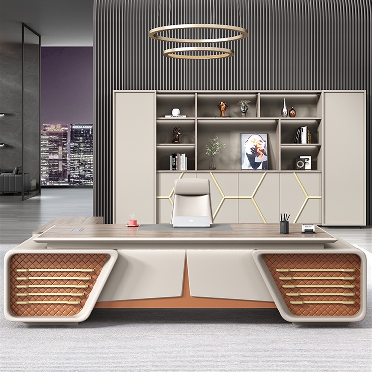 Office Desk Meja Pejabat luxury executive desk,simple modern desk,Boss ...
