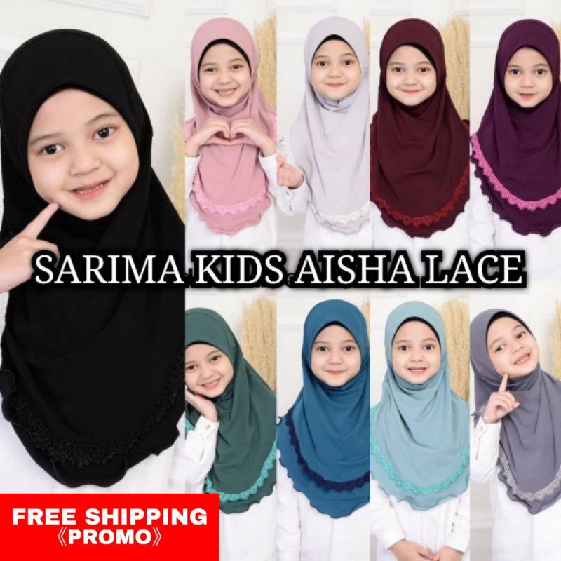 TUDUNG SARIMA KIDS AISHA LACE (BORONG SHJ) | Shopee Malaysia