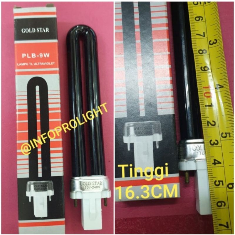 PLS 9w UV BLB money counterfeit lamp, GOLD STAR stab model | Shopee ...