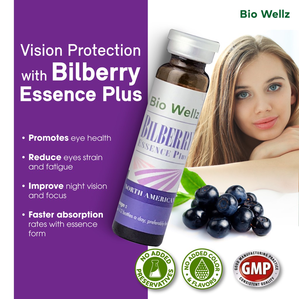 Ekstrak Vitamin untuk Mata, Bilberry, Lutein & Buah Plum, rawat mata ...