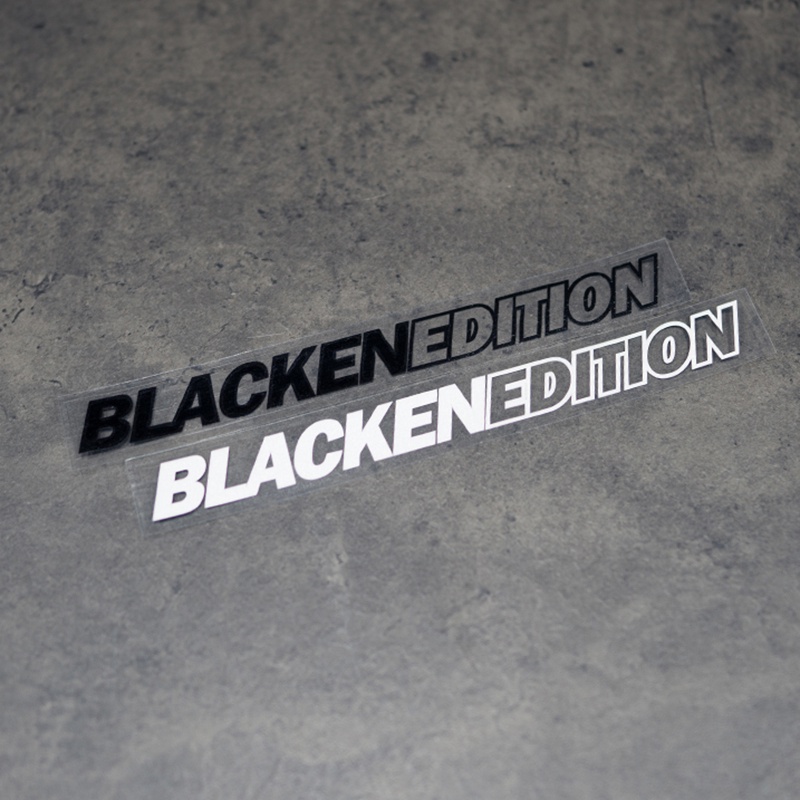 [P-A555] BLACK Reflective Sticker Limited Edition Text Sticker Car ...