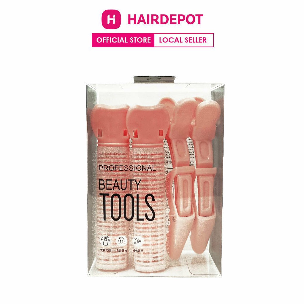 Hair Root Fluffy Volume Rollers + Hair Clips ( 2pcs + 2pcs / Random ...