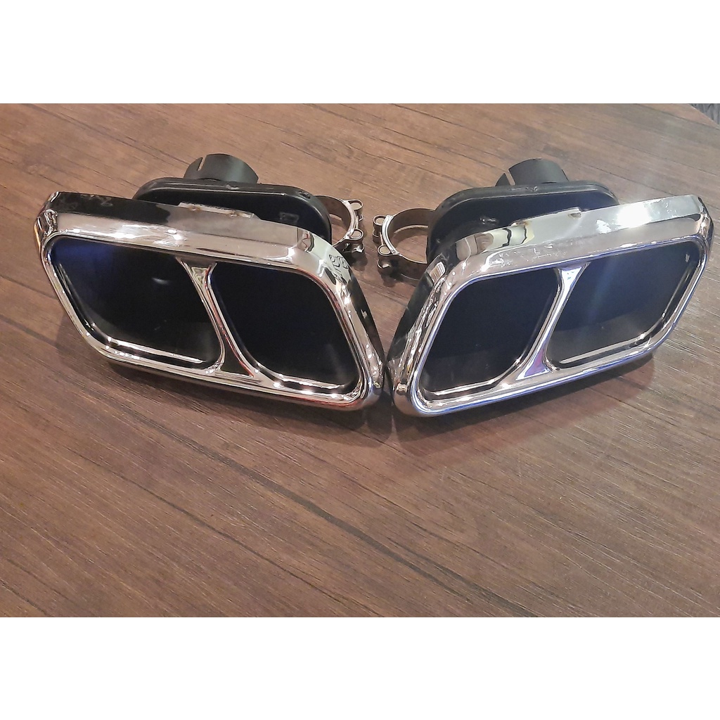 RANGE ROVER SPORT L494 FACELIFT SVR STAINLESS STEEL EXHAUST TIPS TAIL ...