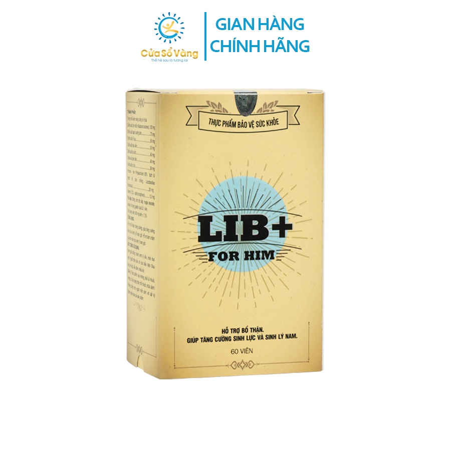 Lib For Him Golden Window Kidney Supplement Enhances Male Vitality (60 ...