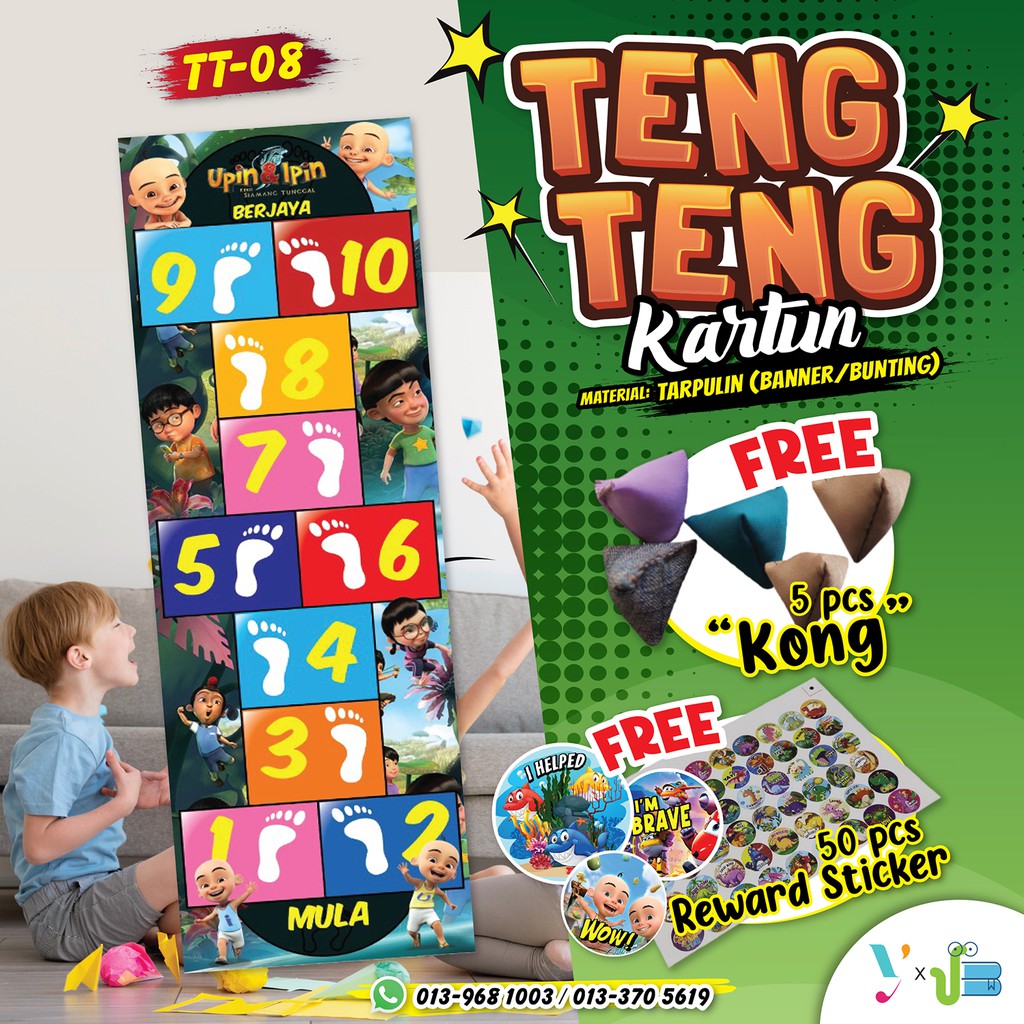 Teng Teng Pelbagai Design 'FREE KONG' | Shopee Malaysia