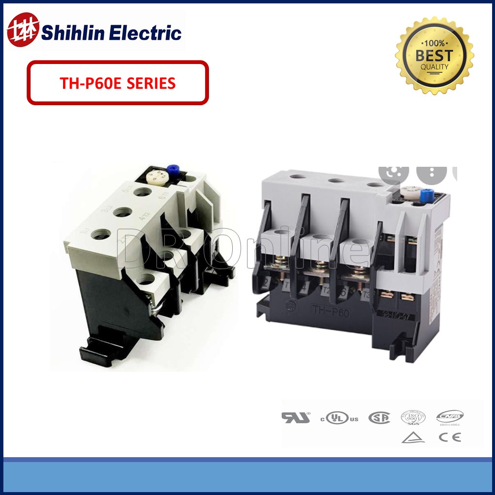 Shihlin Thermal Overload Relay, TH-P60ETA Series For Contactor Use S ...