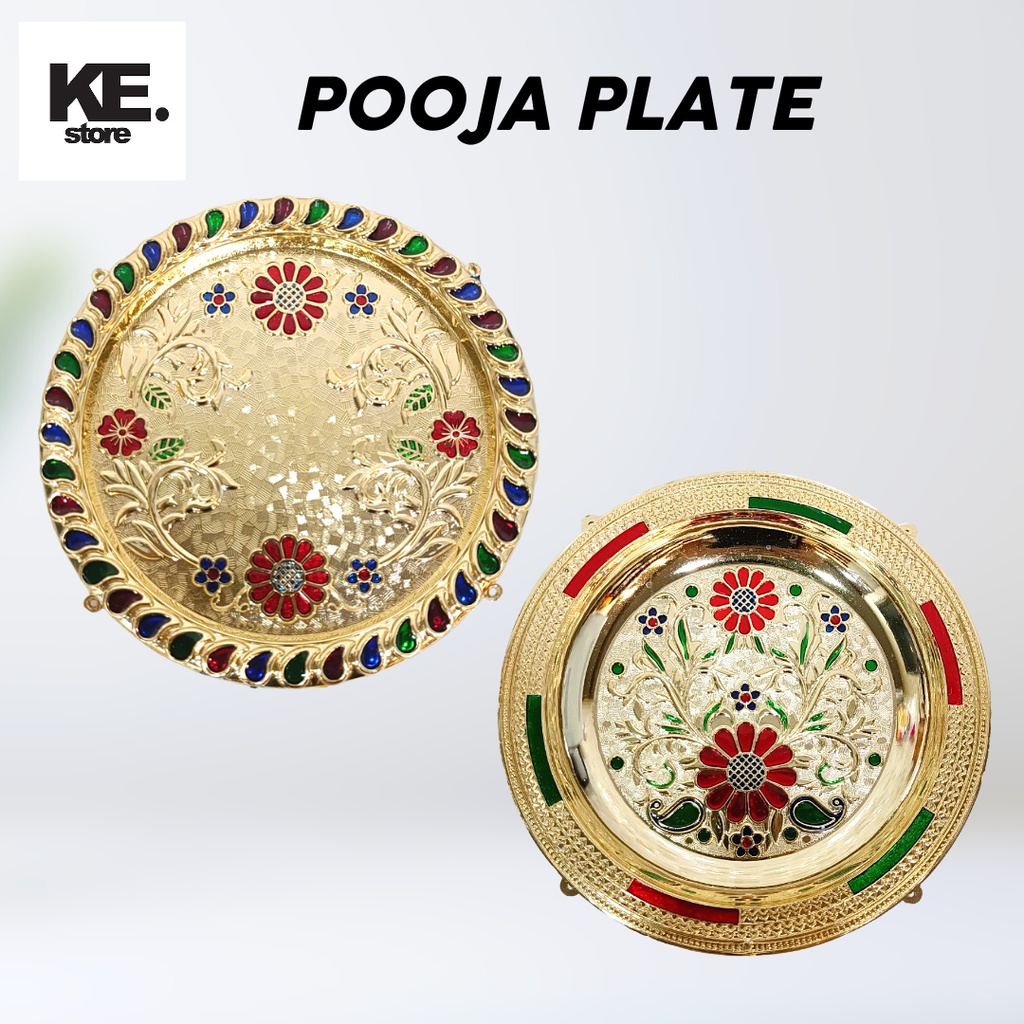 Pooja Plate/Festival Decoration/Home Decoration/Deepavali/Pooja/Wedding ...