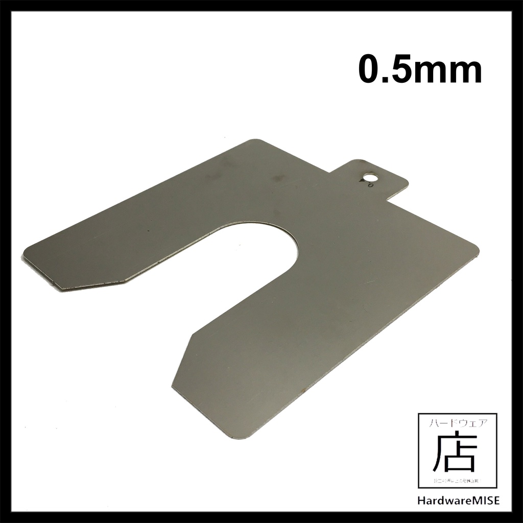 304 Stainless Steel Slotted Shim 0.5mm Pre-Cut Precision Shims Leveling ...