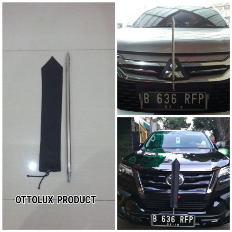 Car Tie + Flag Pole Command Pole. Stainless steel material. Genuine ...