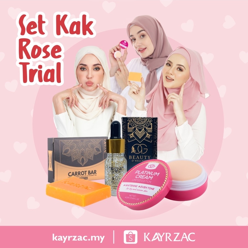 KAYRZAC SET KAK ROSE TRIAL | Shopee Malaysia
