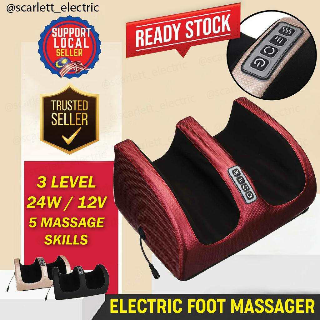 Electric Foot Massager Adjustable Modes Heating Therapy Muscle ...
