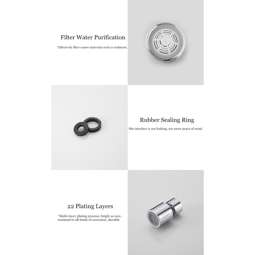 Diiib Daibai Kitchen Faucet Aerator Water Diffuser Tap Nozzle Bubbler ...