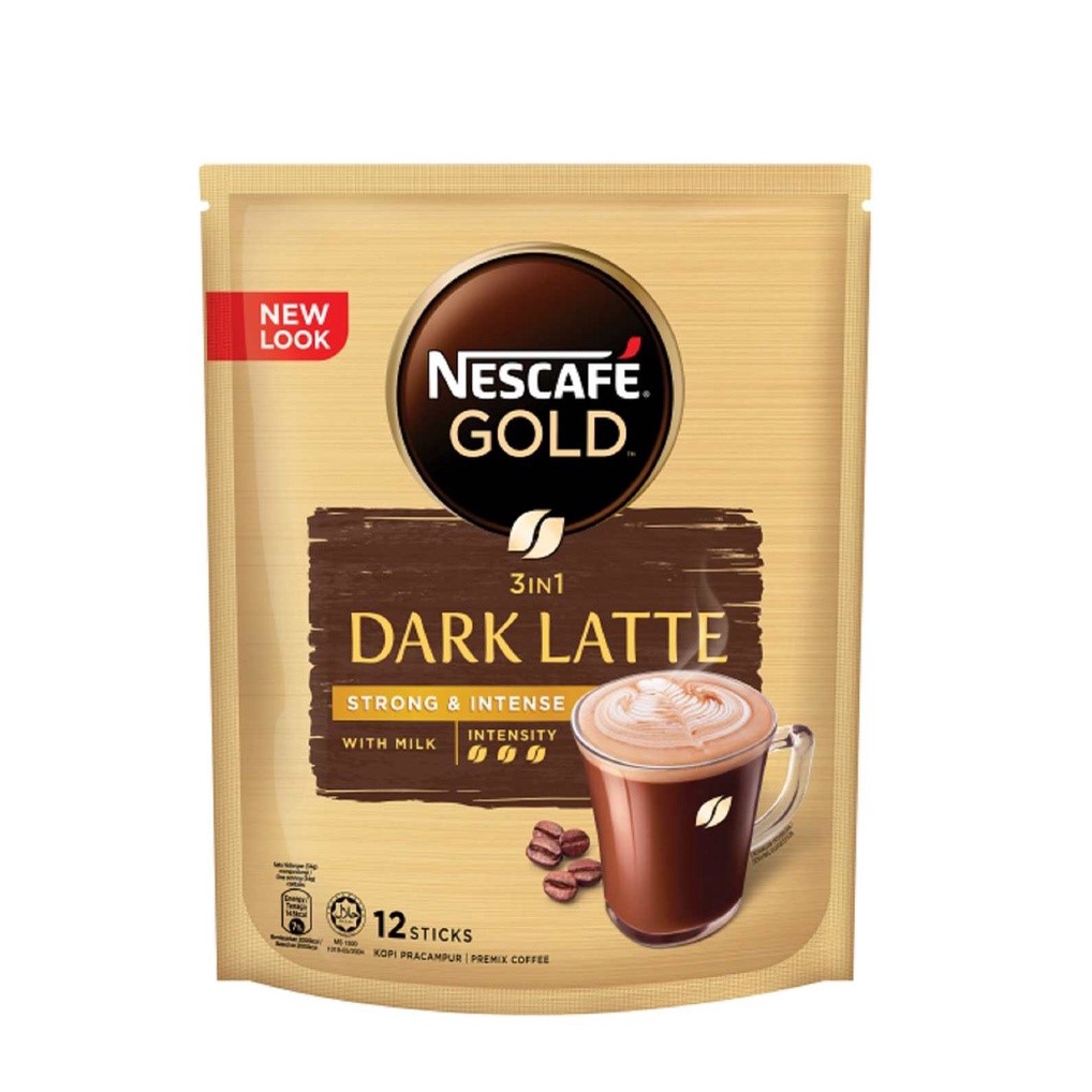 (Jar/Packet)-Nescafe Gold 3 in 1 Dark Latte / Creamy Latte / Flat White ...