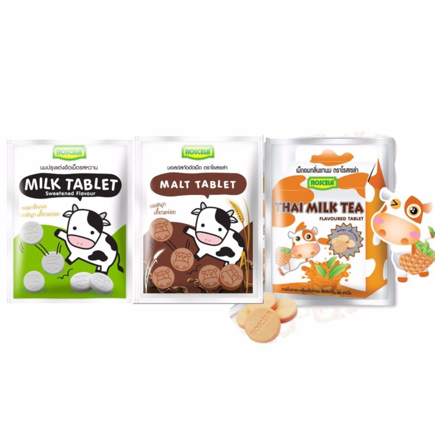 Thailand 7-11 Milk Tablet / Malt Tablet / Thai Milk Tea 20g | Shopee ...