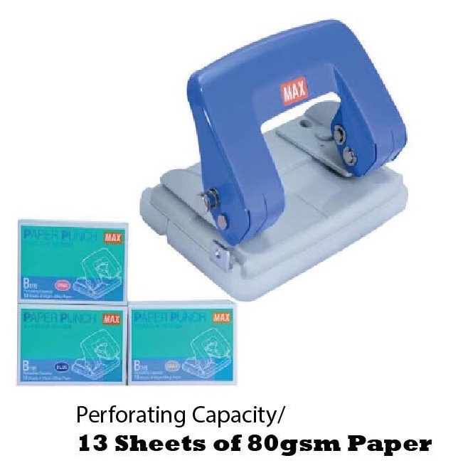 Max Paper Punch B-Type（Perforating Capicity.13Sheets of 80gsm Paper ...