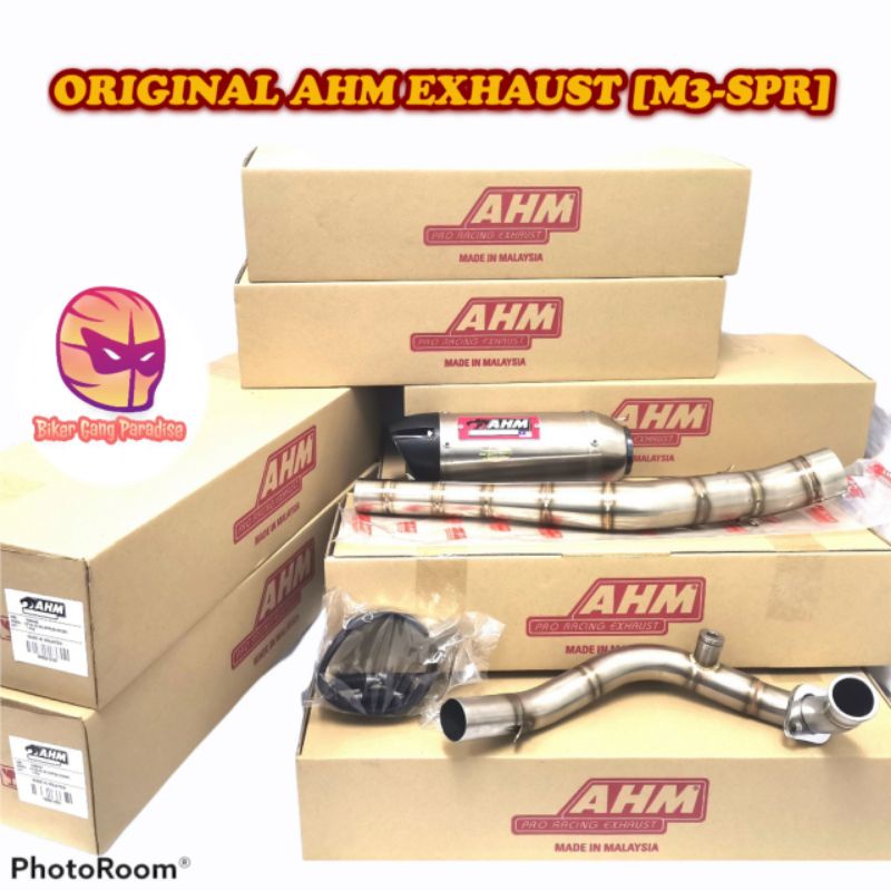100% ORI Original AHM Exhaust AHM [M3-SPR] 32mm Y15ZR / Y16ZR / LC5S ...