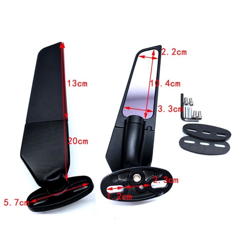 KAWASAKI NINJA CBR R15 R25 R3 R6 R1 ZX10R Modified Motorcycle Winglet ...