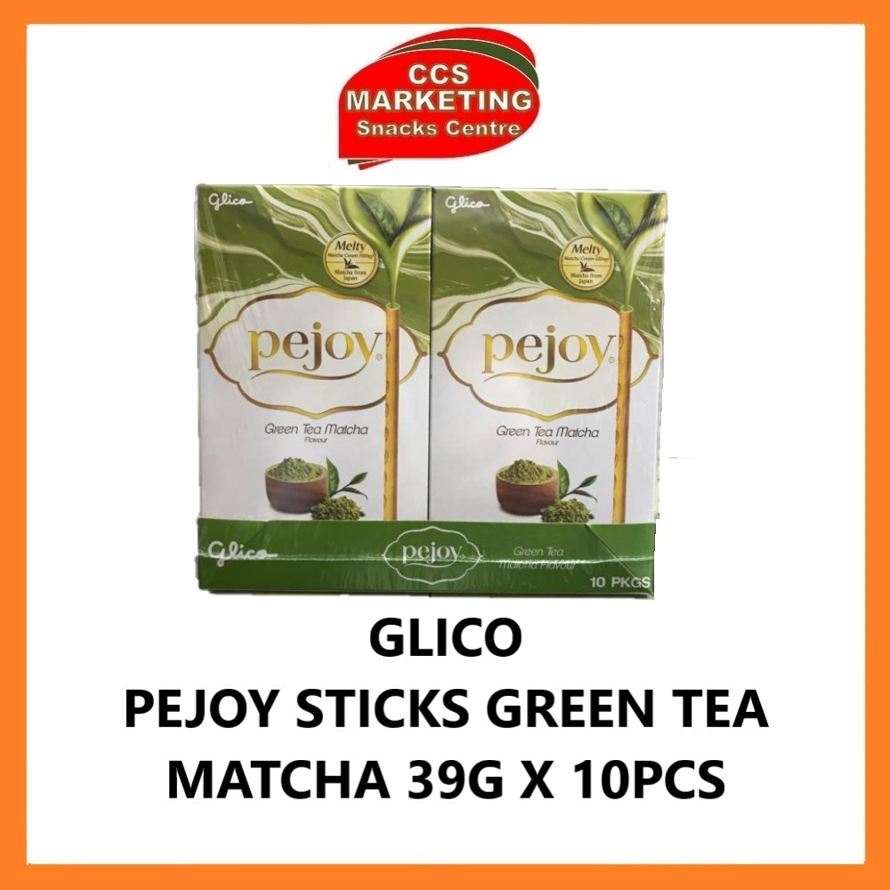 CCS Glico Pejoy Sticks Green Tea Matcha Flavour ( 39g x 10pcs ...