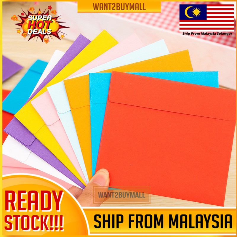 🇲🇾 🏆Hot Selling🔥 9.3x10.5cm Empty Color Envelope Box Only For Greeting ...