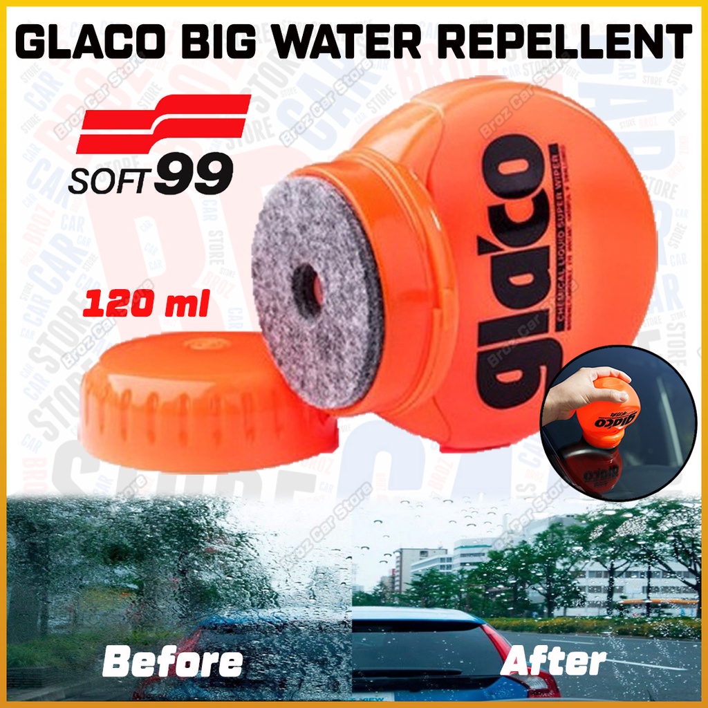 💦 SOFT 99 Glaco Big Water Repellant Liquid Super Wiper (120ml) Window ...