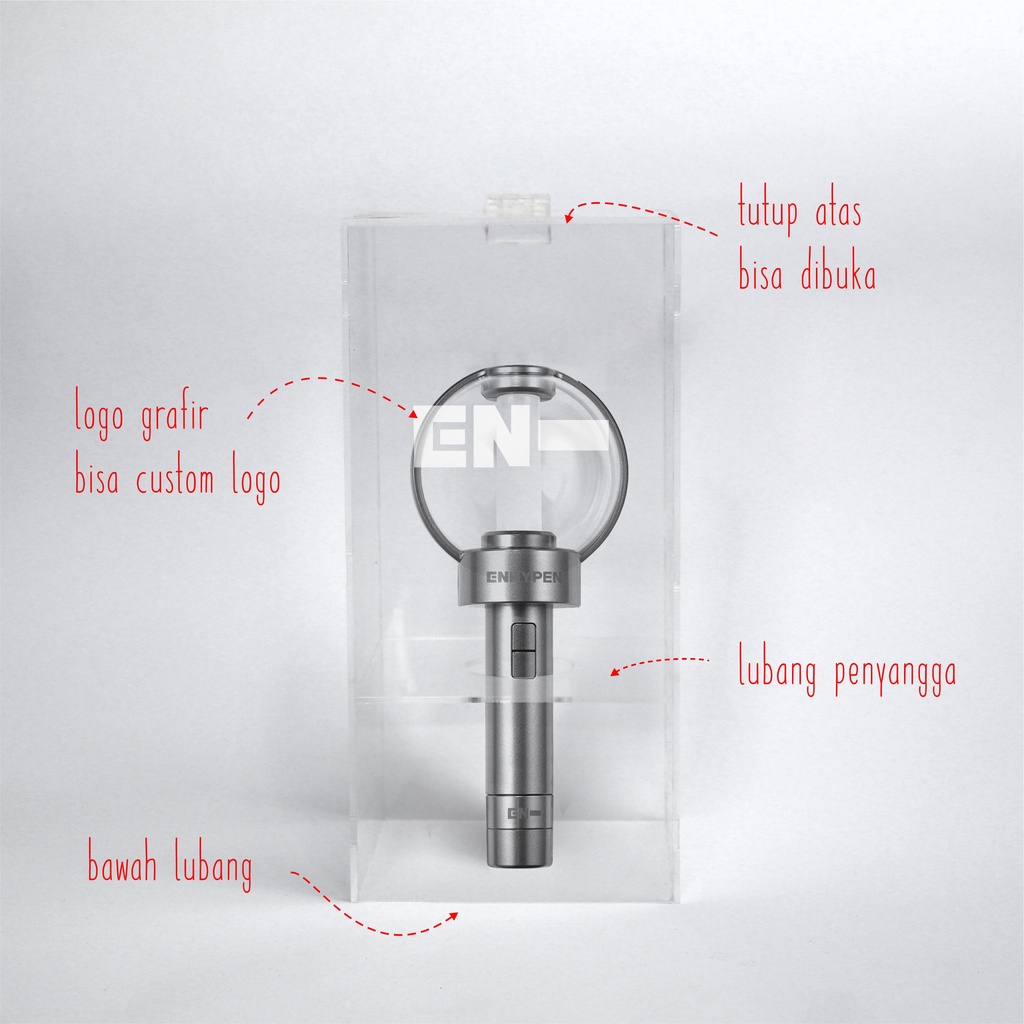 Enhypen Lightstick Box with Engraved Logo | Acrylic Light Stick Box ...