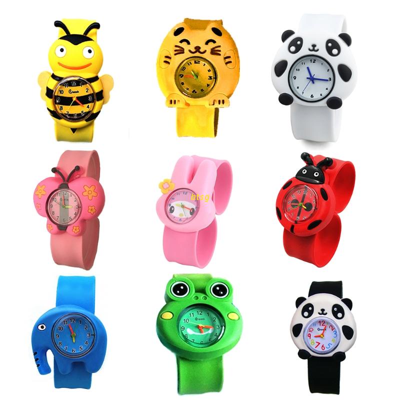 btsg Children Cartoon Watches Cute Butterfly/Bee/Elephant/Frog Kids ...