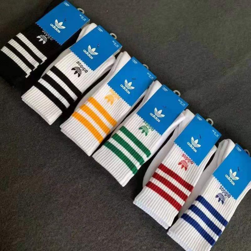 [READYSTOCK] ADIDAS TREFOIL CREW SOCKS THICK CUSHION STOKIN TEBAL ...