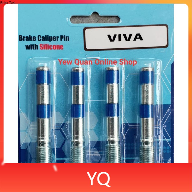 PERODUA VIVA FRONT BRAKE CALIPER PIN WITH SILICON SLEEVE 660cc 850cc ...