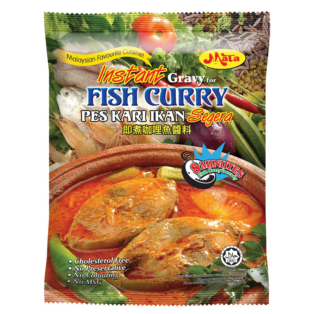 CAP MATA - 180GM PES SEGERA KARI IKAN DAN UDANG | Shopee Malaysia