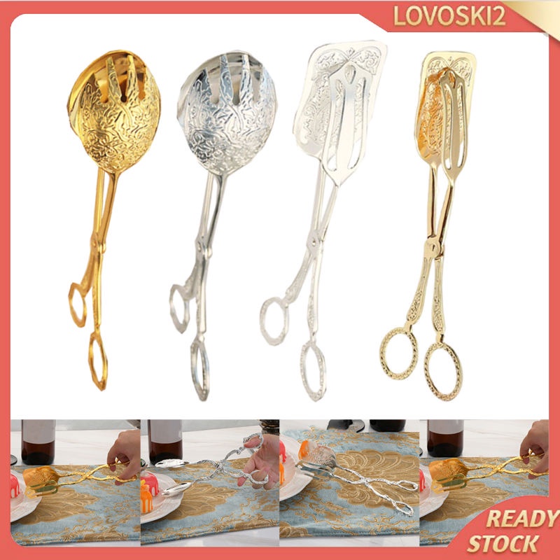 [lovoskiacMY] Multifunction Food Serving Tongs Salad Servers Kitchen ...