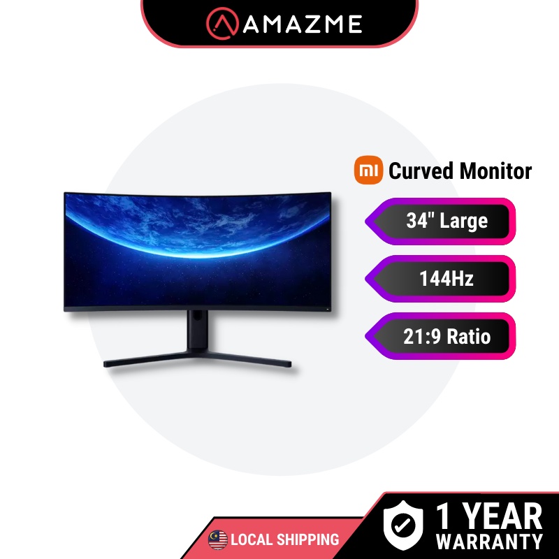 Xiaomi Gaming Monitor 34" G34WQ - Surface Curved 180Hz High Refresh ...