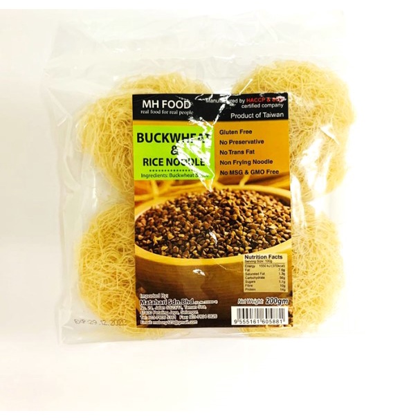 FOODIEMART MH Food Buckwheat/Spinach/Tomato/ Burdock & Rice Noodle ...