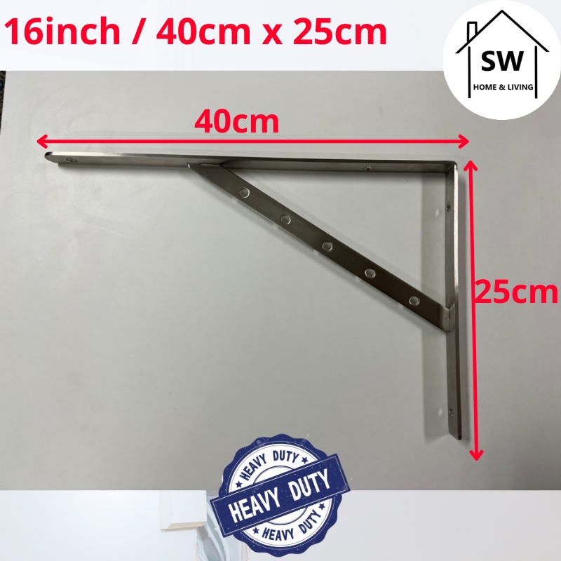 SW2pcs Stainless Steel 304 Heavy Duty L Bracket thickness 4mm DIY ...