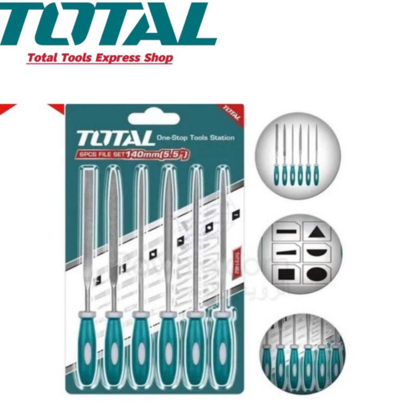 TOTAL 6 PCS FILE SET 140MM (THT91462) | Shopee Malaysia