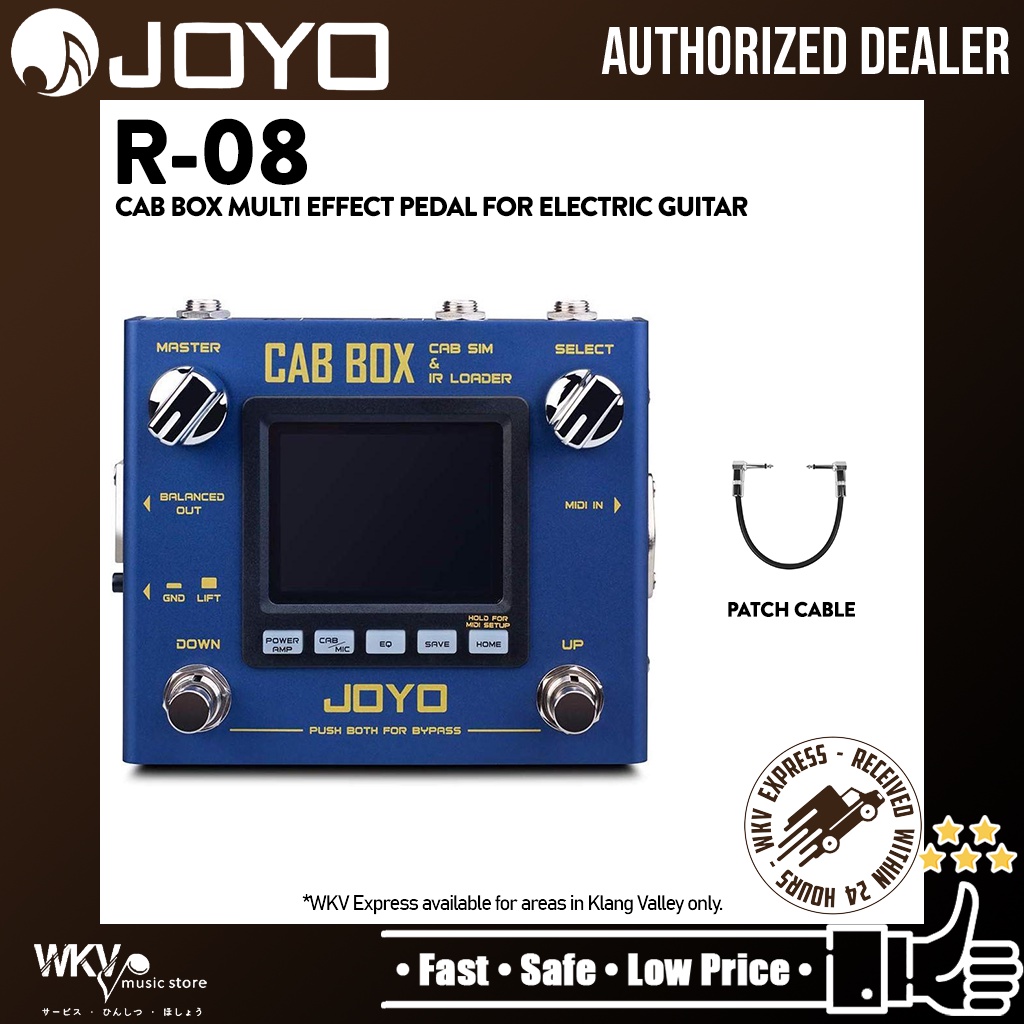 Joyo R-08 CAB BOX Electric And Bass Guitar Effect Pedal With Cabinet And Power Amp Simulator ...