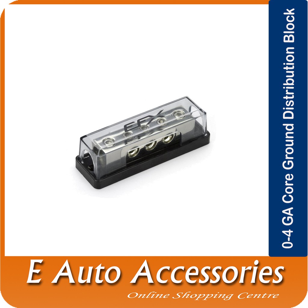 EFXCGDB04 - 4 Gauge to 8 Gauge Core Ground Distribution Block, Retail ...