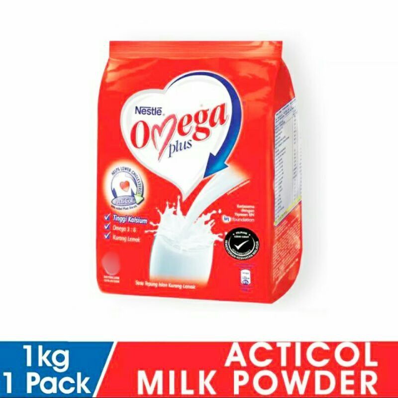 Nestle Omega Plus Acticol Milk Powder 1KG | Shopee Malaysia
