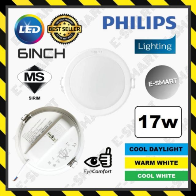 PHILIPS MESON LED DOWNLIGHT 59466 59467 6INCH 17W / 59469 7INCH 21W ...