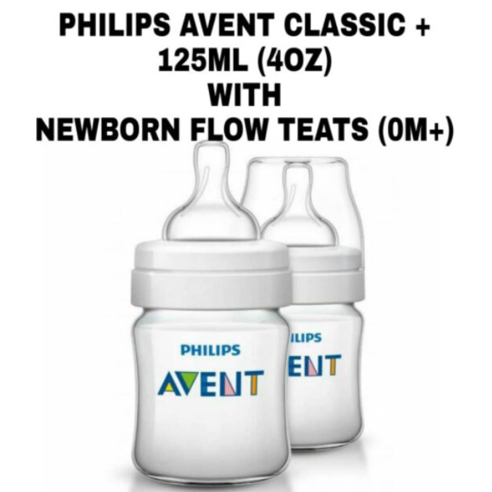 Philips Avent - Classic Plus PP 125ml/4oz Twin Pack Feeding Bottle ...