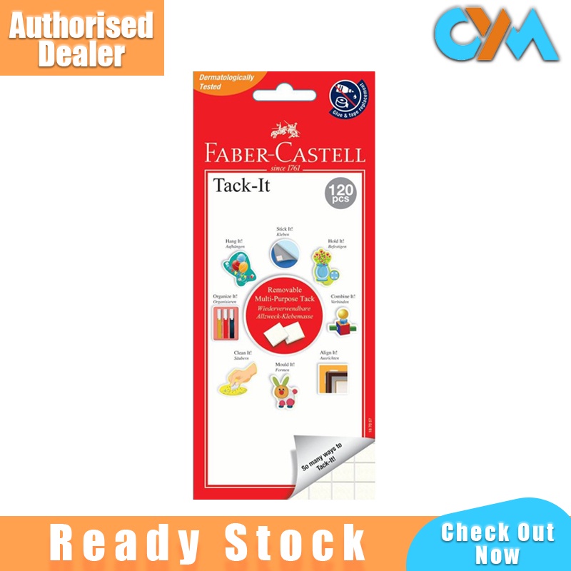 Faber Castell Tack-It Clay 90pc Glue Type Replacement Tanah Liat ...