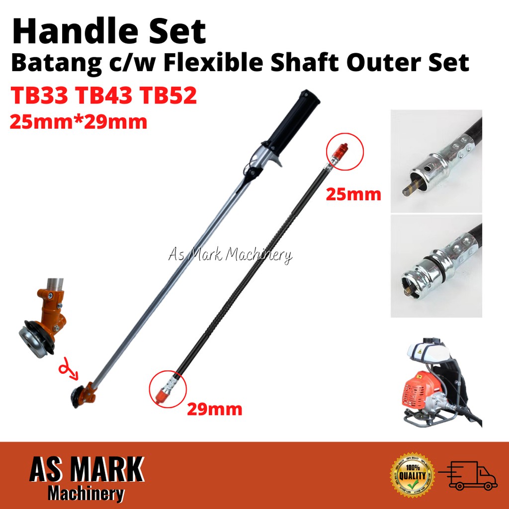 HZ43 Handle Set Batang c/w Flexible Shaft Outer Set 25mm*29mm Mesin ...