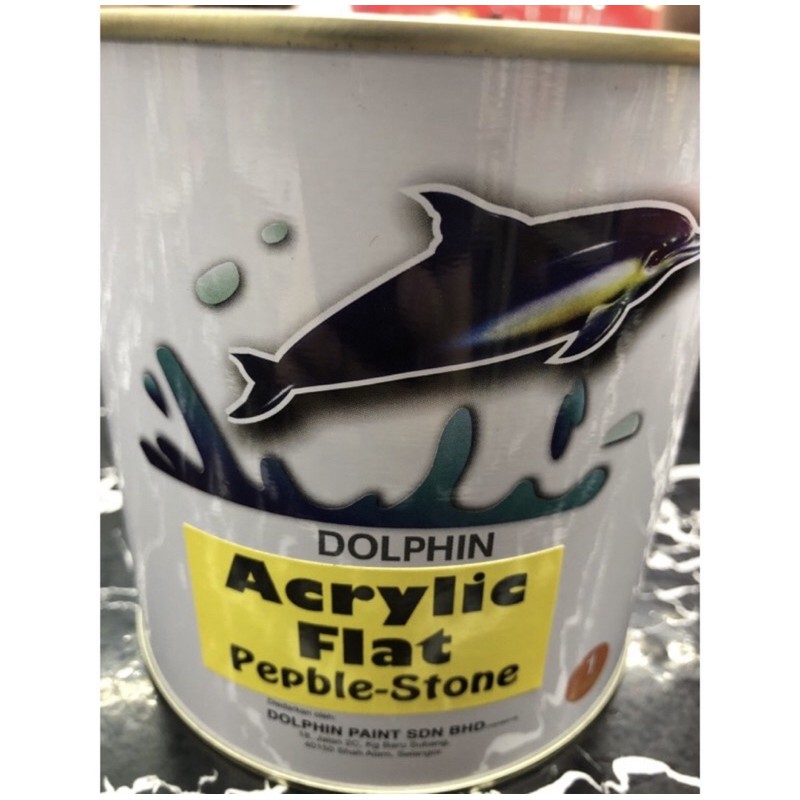 Dolphin Pebble Stone / Wrought Iron Acrylic Clear (Matt) 1L | Shopee ...