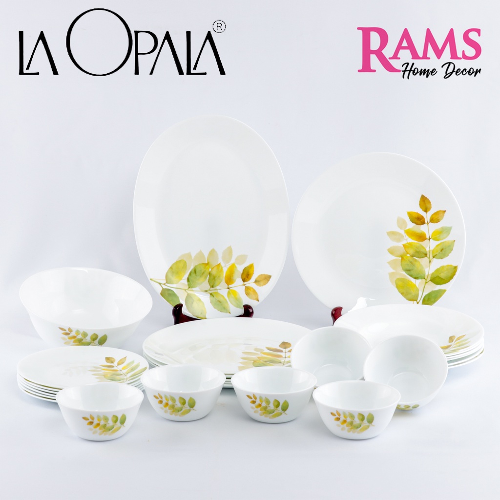 La Opala 26pcs Opalware Dinner Set / Opal Glass Dinner Set / Dinnerware ...