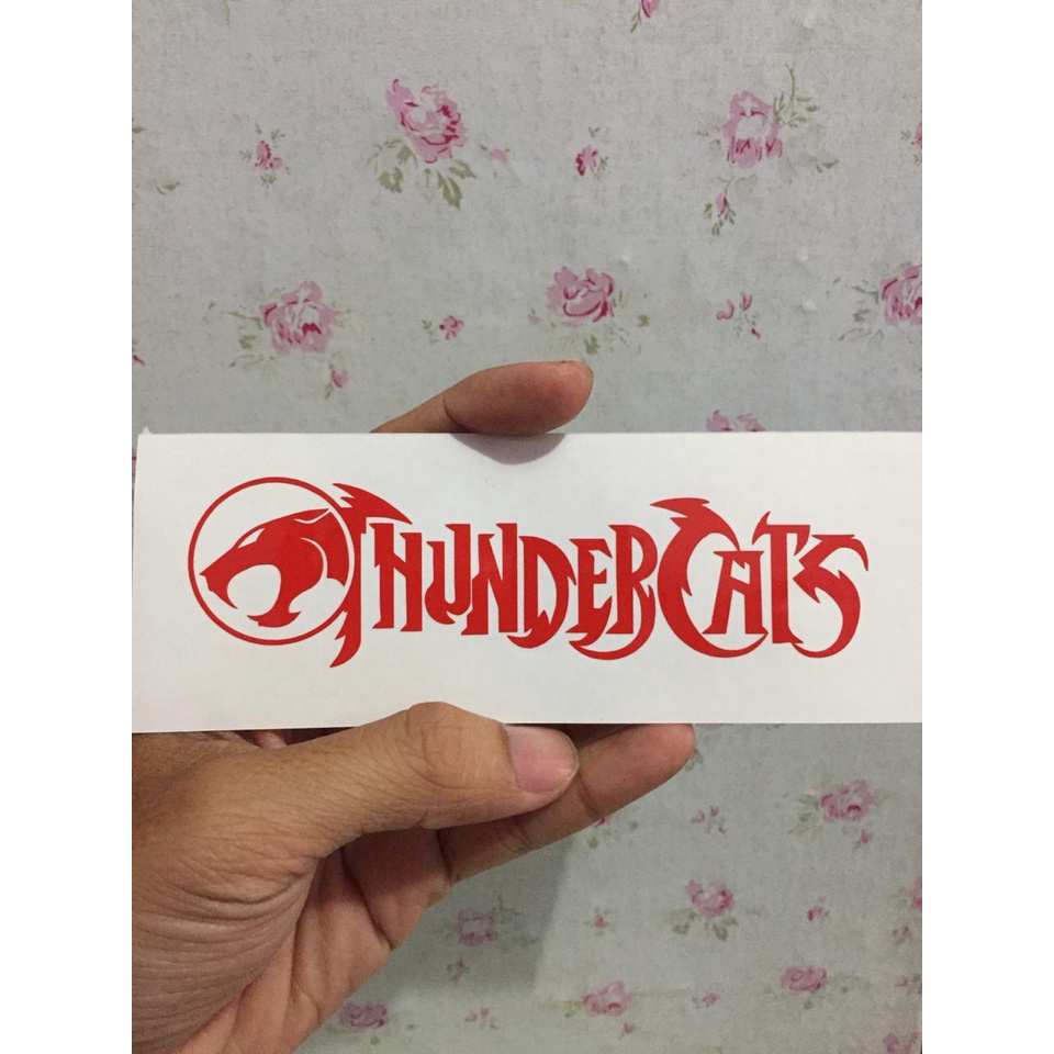 Cutting STICKER THUNDERCATS THUNDER CATS TEXT LOGO | Shopee Malaysia