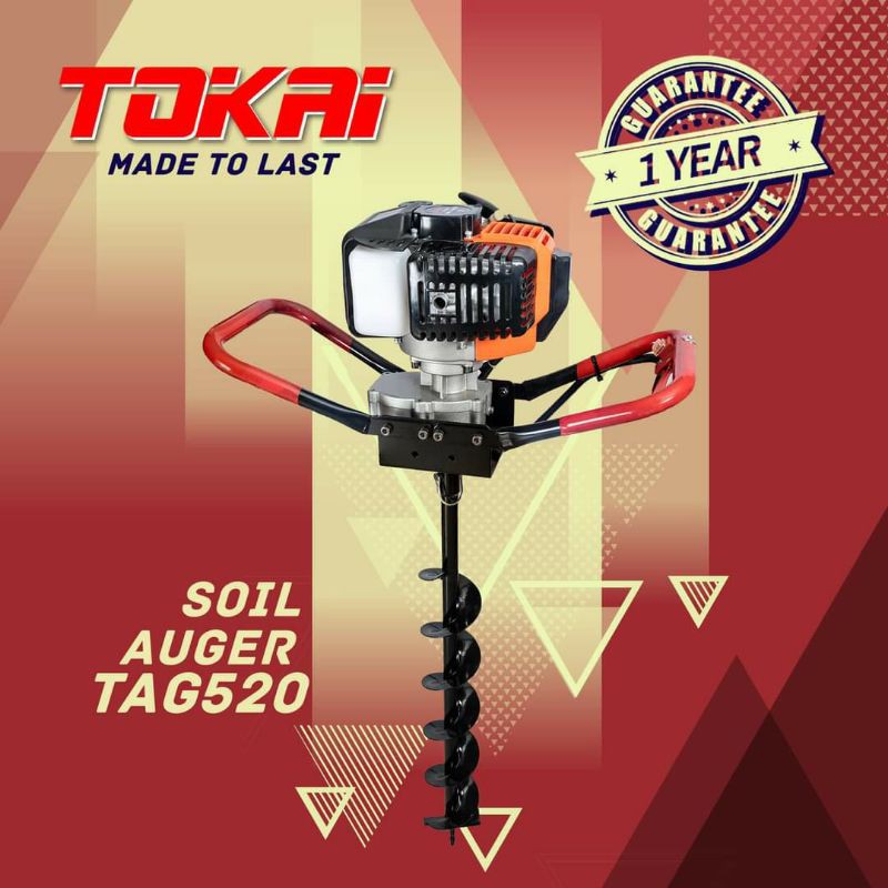 Tokai Japan Brand Earth Auger 4 inch 6 inch 8inch Up to 4 ft depth ...
